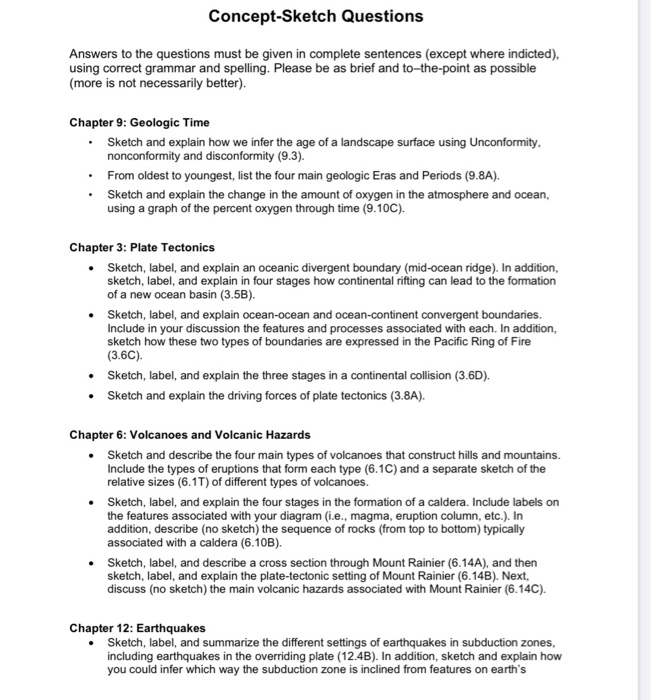 Solved Concept-Sketch Questions Answers to the questions | Chegg.com