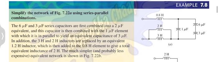 Solved Simplify the network of Fig. 7.22a using | Chegg.com