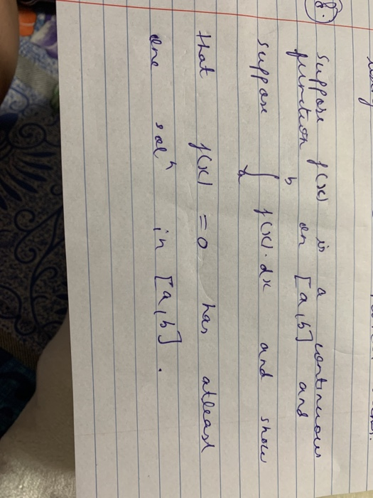 Solved wy a an Suppose function suppose f(x) continuous [15] | Chegg.com