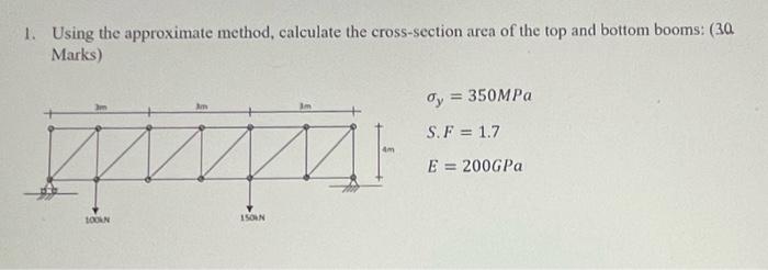 Solved 1. Using the approximate method, calculate the | Chegg.com