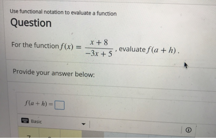 Solved Use functional notation to evaluate a function | Chegg.com