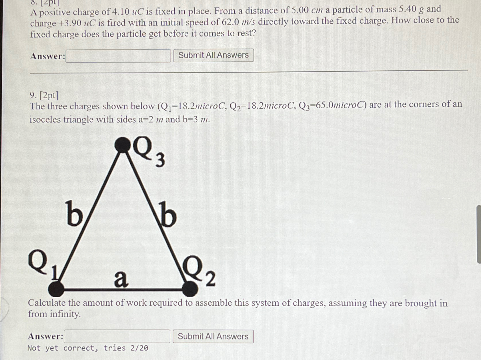 Solved A positive charge of 4.10uC ﻿is fixed in place. From | Chegg.com