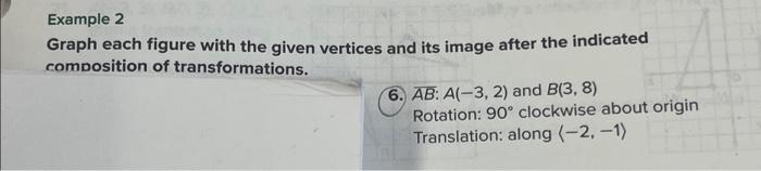 Solved Example 2 Graph each figure with the given vertices | Chegg.com