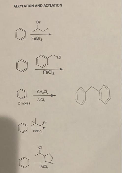 Solved ALKYLATION AND ACYLATION | Chegg.com
