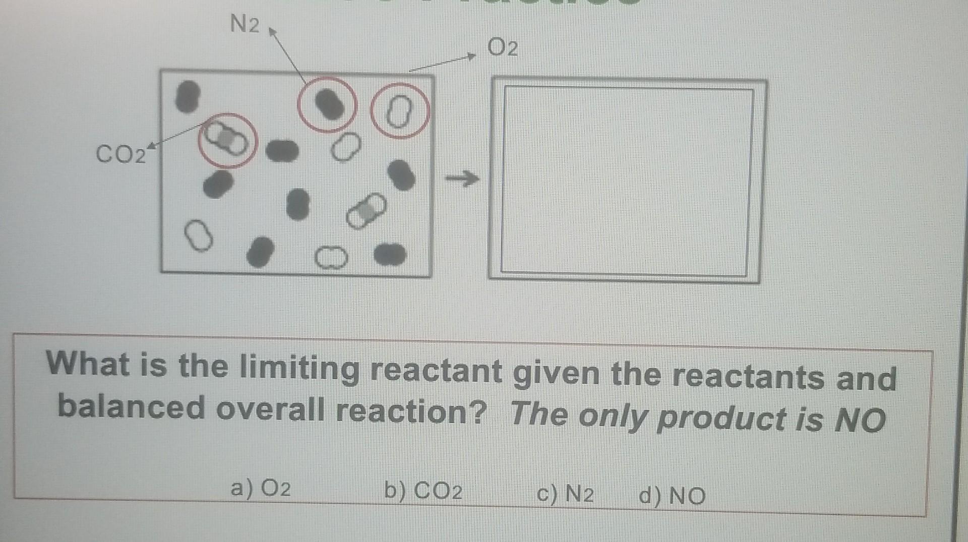 Solved What is the limiting reactant given the reactants and | Chegg.com