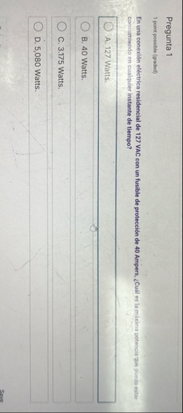 Solved Pregunta 11 ﻿point possible (graded)En una conexión | Chegg.com