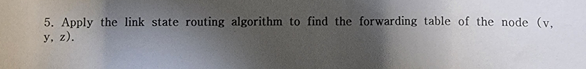 Solved Apply the link state routing algorithm to find the | Chegg.com
