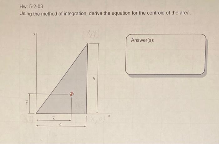 Solved Hw: 5-2-03 Using the method of integration, derive | Chegg.com