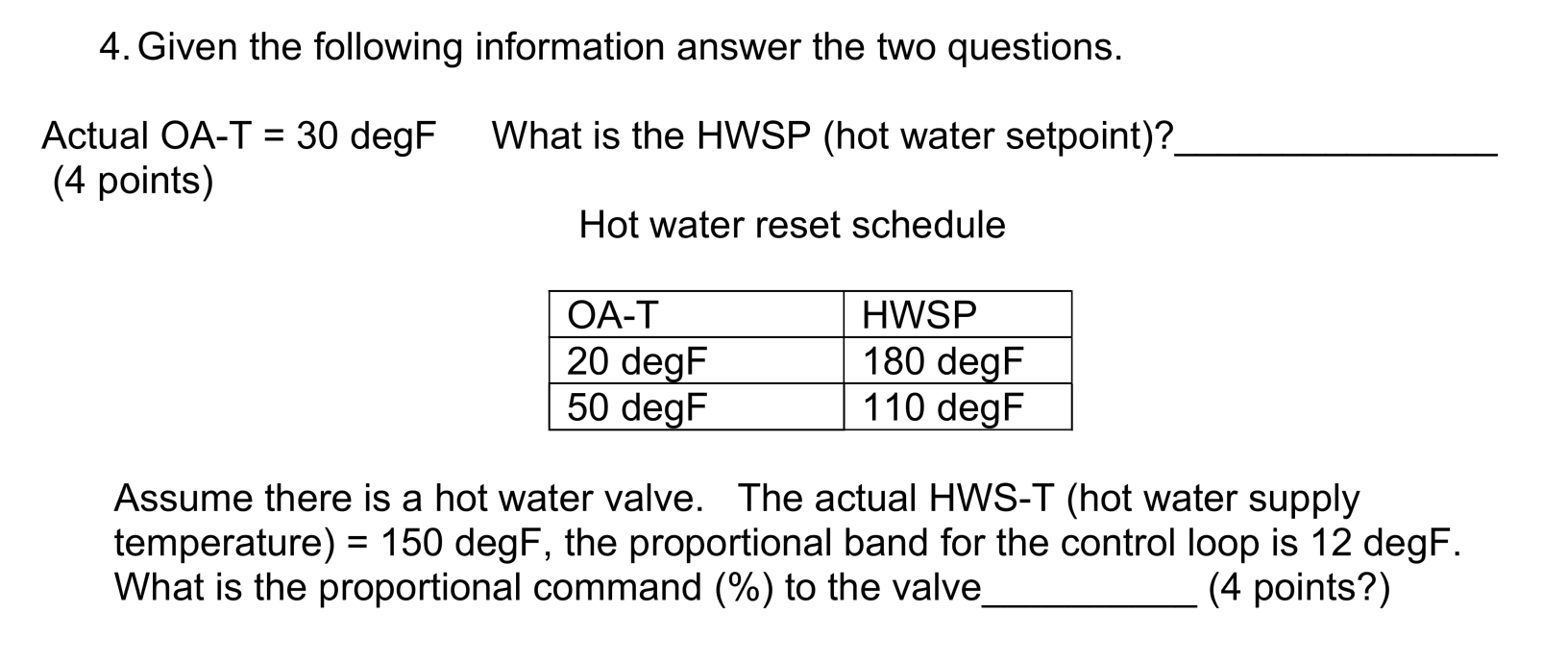 Solved Given the following information answer the two | Chegg.com