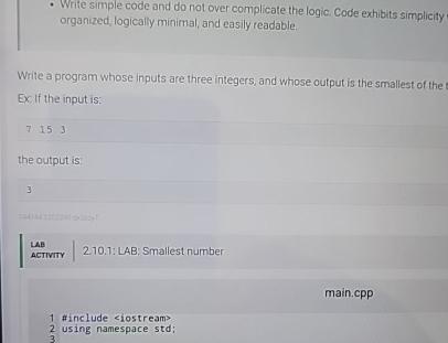 Solved Write simple code and do not over complicate the | Chegg.com