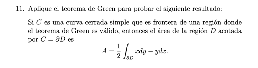 Solved Aplique el teorema de Green para probar el siguiente | Chegg.com