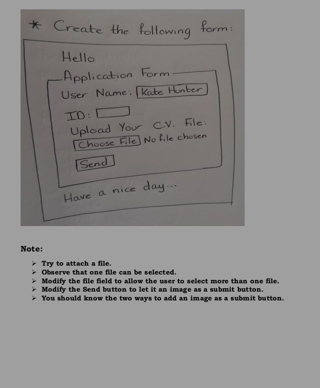 Solved * Creating Forms User Registration Please complete | Chegg.com