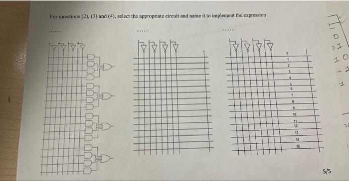 Solved Problem 4; For the following K-map (1) Implement the | Chegg.com