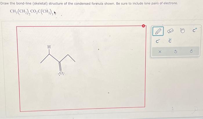 Solved Draw the bond-line (skeletal) structure of the | Chegg.com