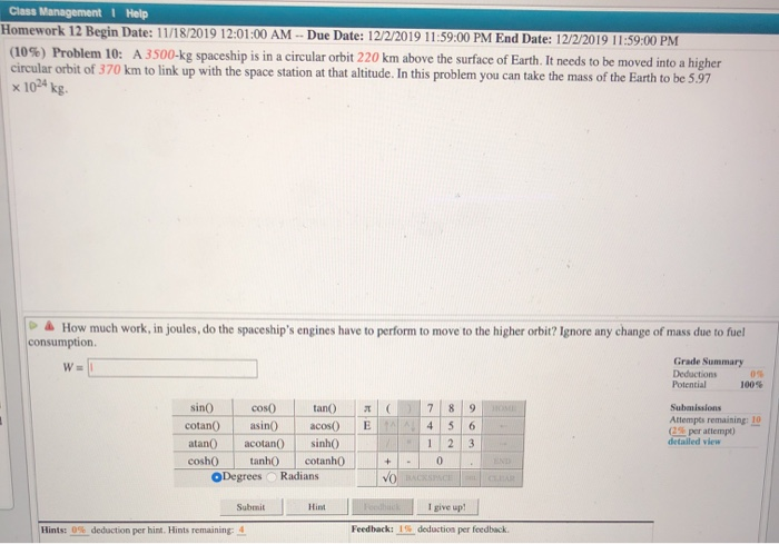 Solved Class Management Help Homework 12 Begin Date: | Chegg.com