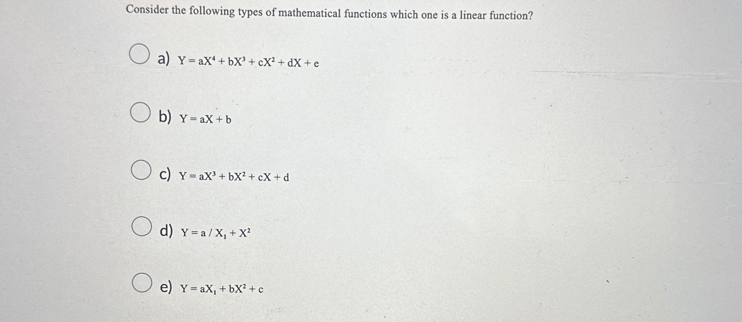 Solved Consider the following types of mathematical | Chegg.com