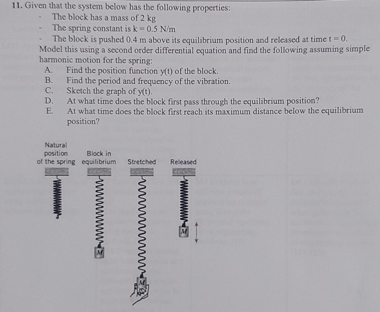 Solved - Given that the system below has the following | Chegg.com