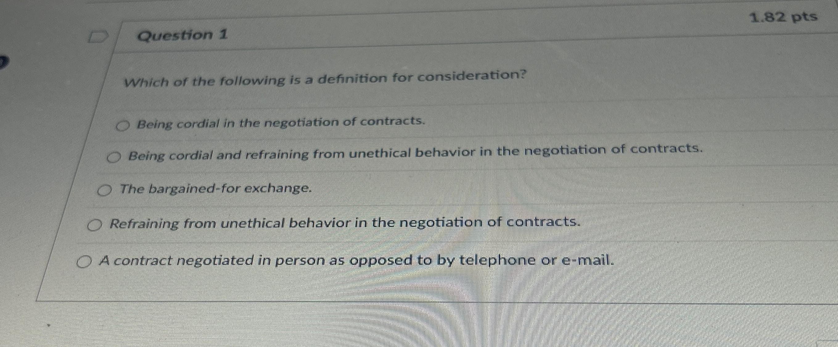 Solved Question 11.82ptsWhich of the following is a | Chegg.com