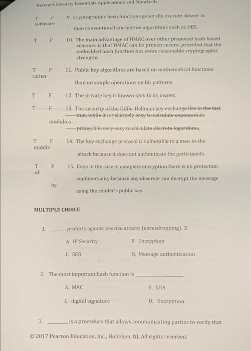 Solved course: network security (chapter 3: public key | Chegg.com