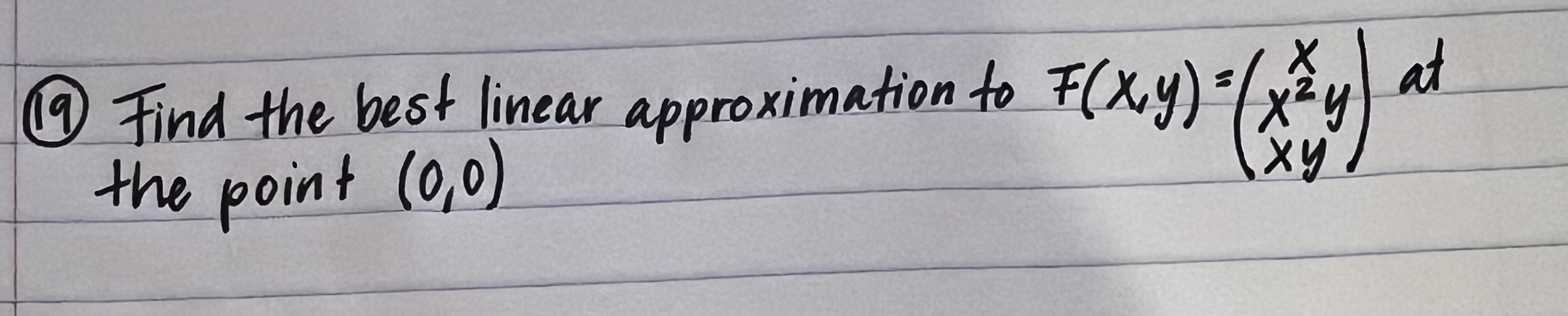 (19) ﻿Find the best linear approximation to | Chegg.com