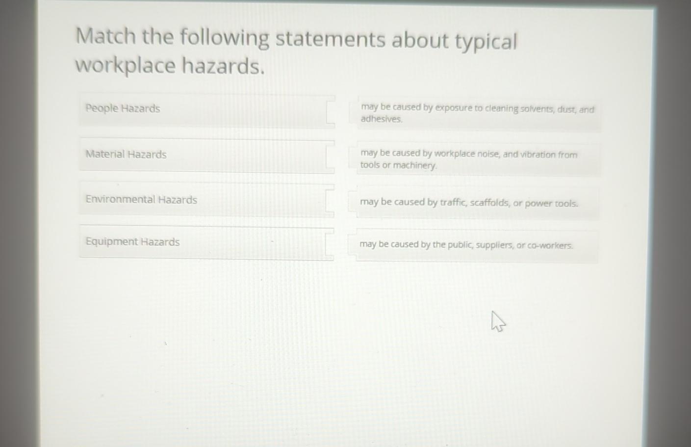 Solved Match the following statements about typical | Chegg.com