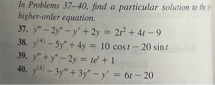 Solved In Problems 23-30, find the solution to the initial | Chegg.com