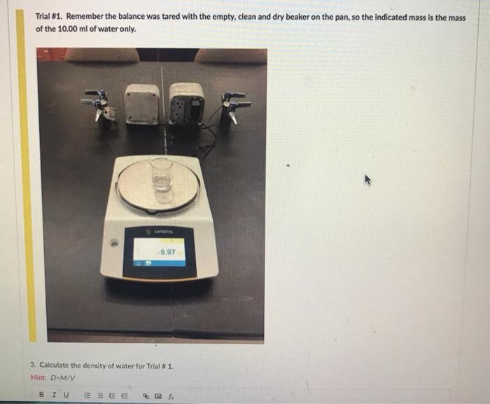 Solved 2. PROCEDURE 1) Determine the mass of a 50 ml beaker. | Chegg.com