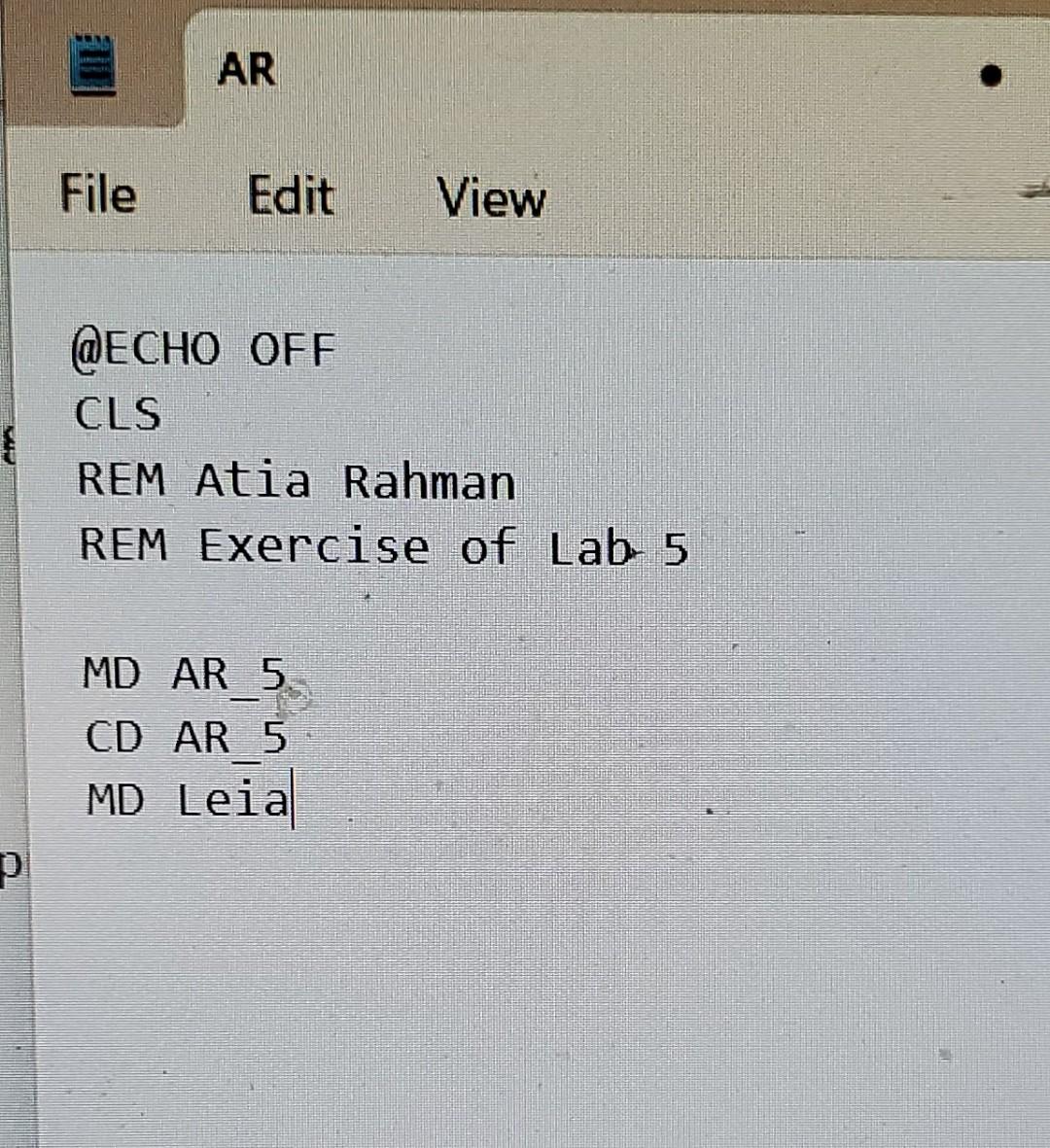 Solved Step 3-Commands in the Batch File a. Navigate to | Chegg.com