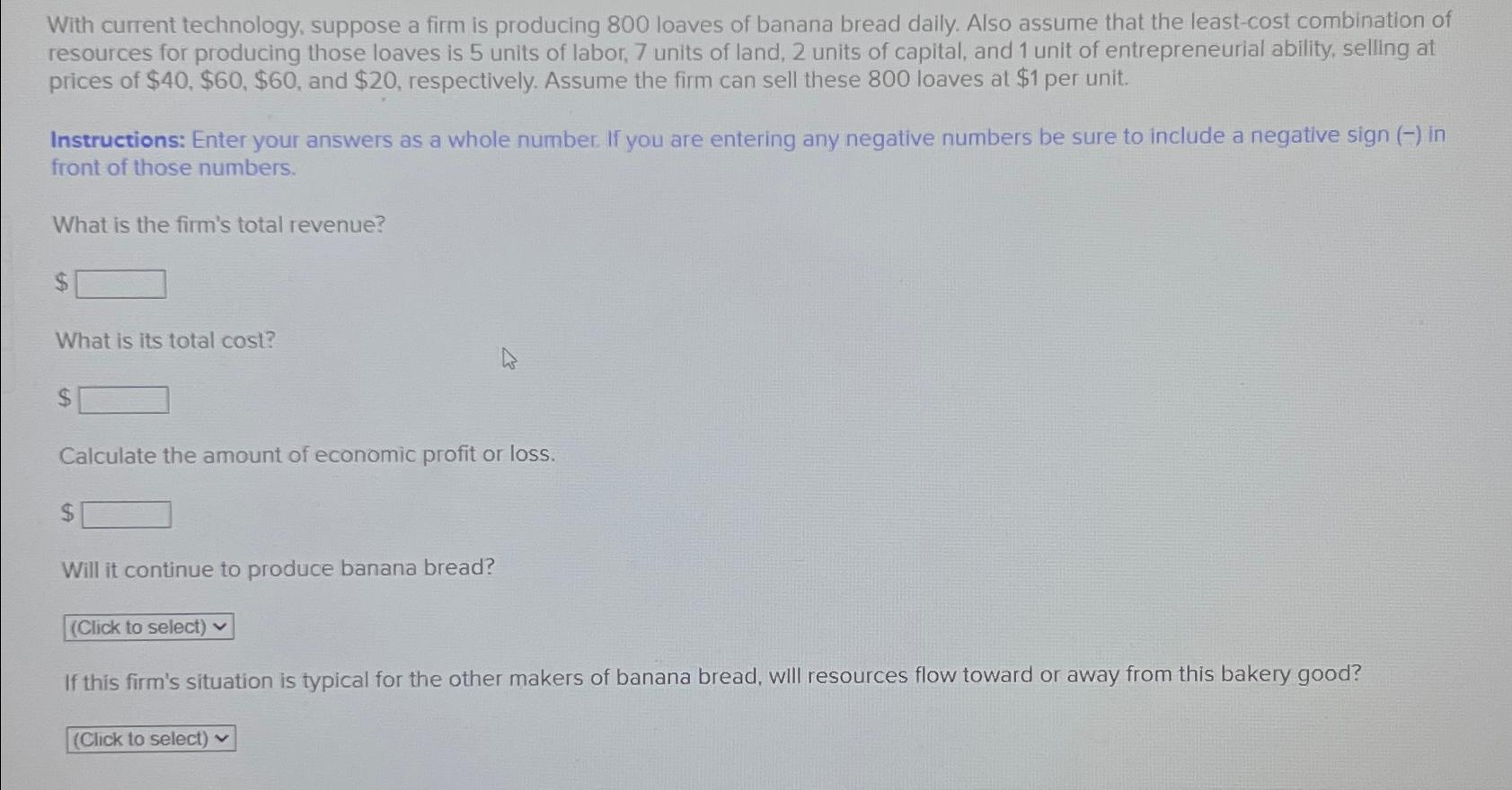 Solved With current technology, suppose a firm is producing | Chegg.com