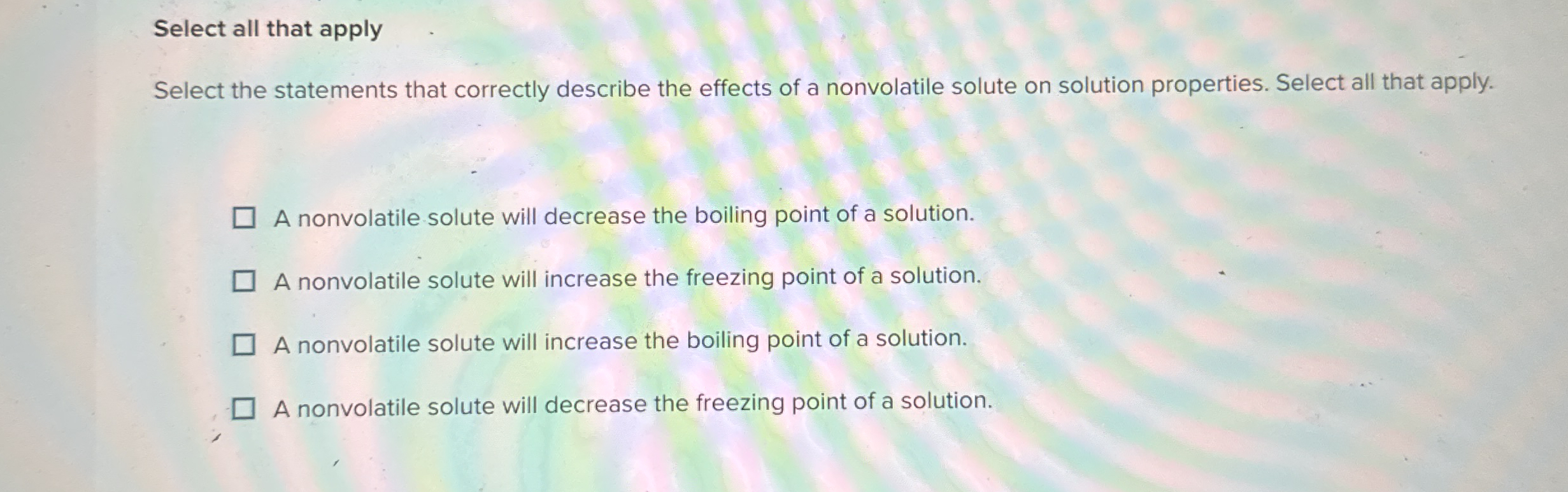 Solved Select all that applySelect the statements that | Chegg.com