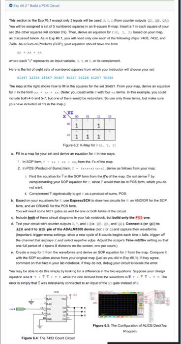 62 Build a Pos Circuit This section is like Exp . | Chegg.com