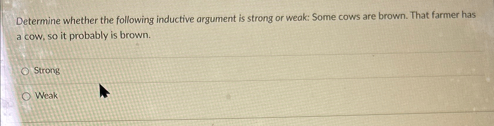 Solved Determine whether the following inductive argument is | Chegg.com