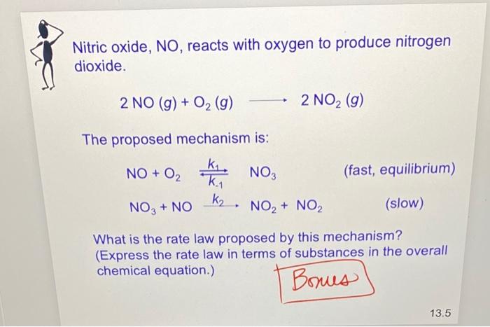 Solved Nitric oxide, NO, reacts with oxygen to produce | Chegg.com