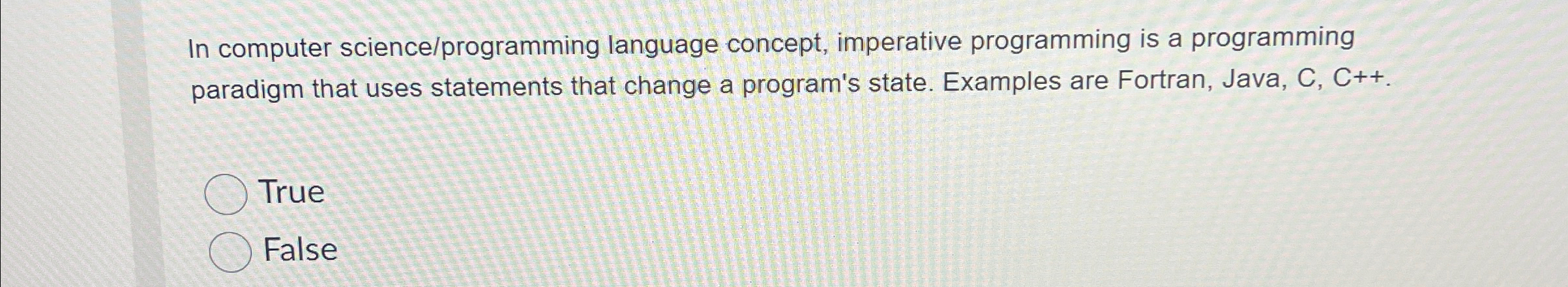 Solved In computer science/programming language concept, | Chegg.com
