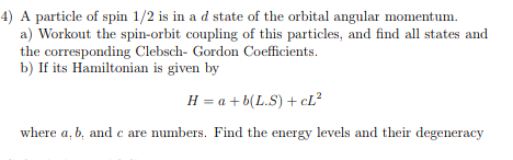 Solve the following Quantum Mechanics problem:A | Chegg.com