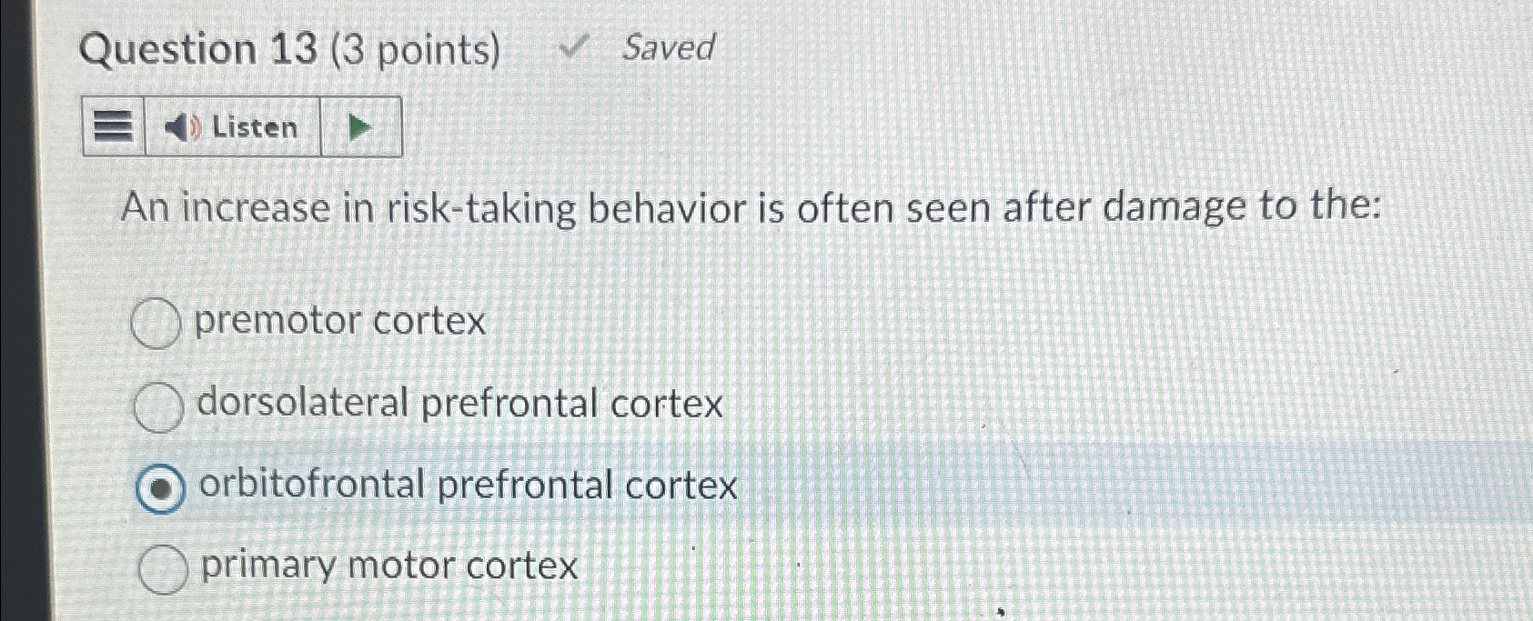 Solved Question 13 (3 ﻿points)SavedListenAn increase in | Chegg.com