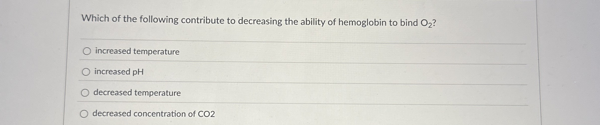 Solved Which of the following contribute to decreasing the | Chegg.com