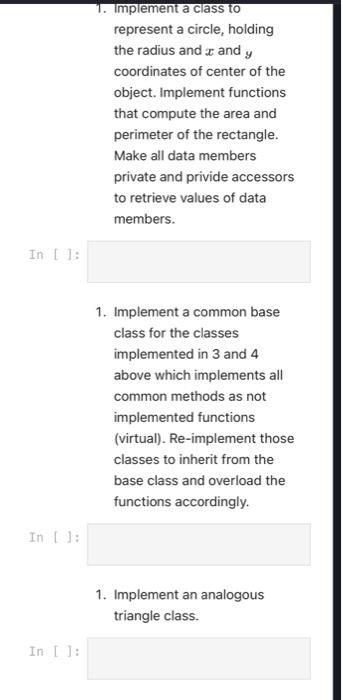 Solved in python, make sure provide tests of your solutions. | Chegg.com