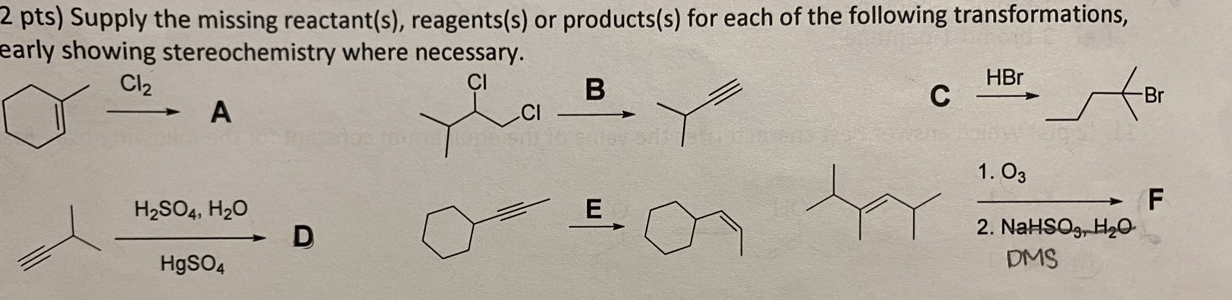 Solved Supply the missing reactant(s), ﻿reagent(s), ﻿or | Chegg.com