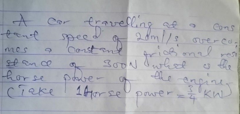 Solved cons tant mes Constand stana Car travelling to 20ml/s | Chegg.com