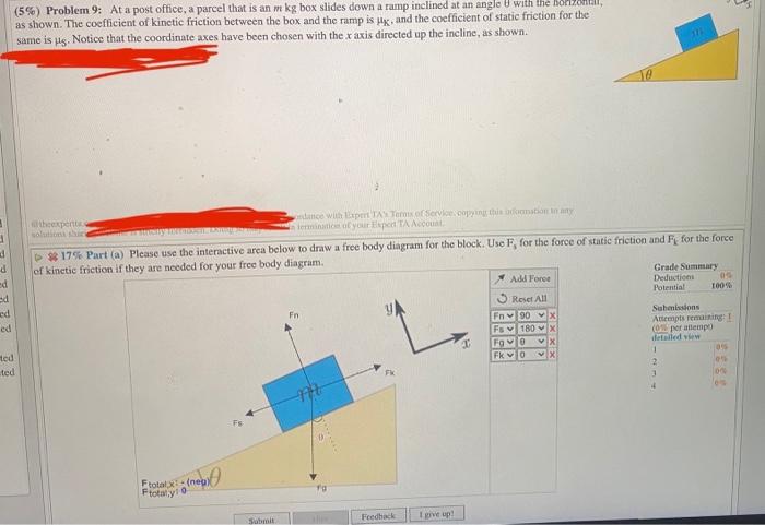 Solved (5%) Problem 9: At a post office, a parcel that is an | Chegg.com