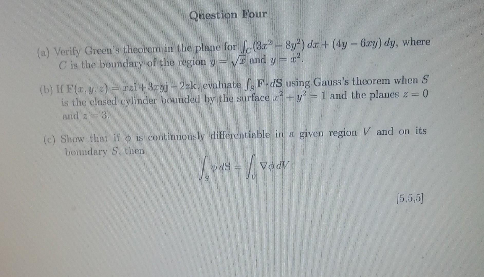 Solved (a) Verify Green's theorem in the plane for | Chegg.com
