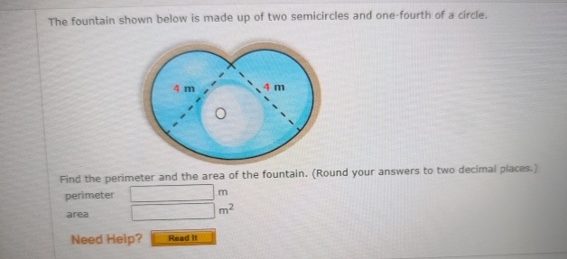 The fountain shown below is made up of two | Chegg.com