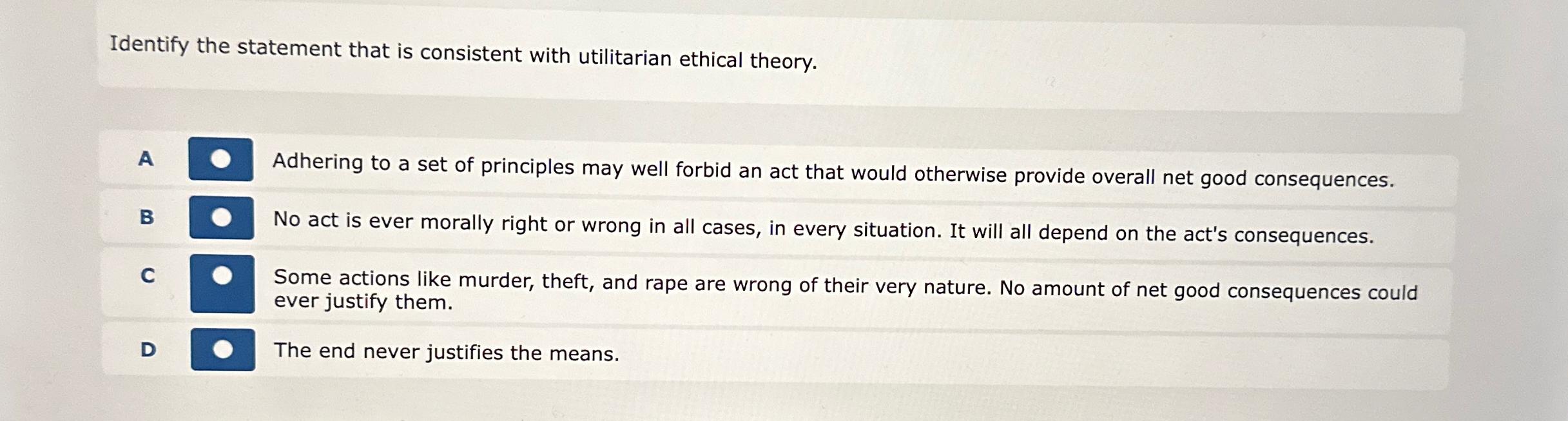 Solved Identify the statement that is consistent with | Chegg.com