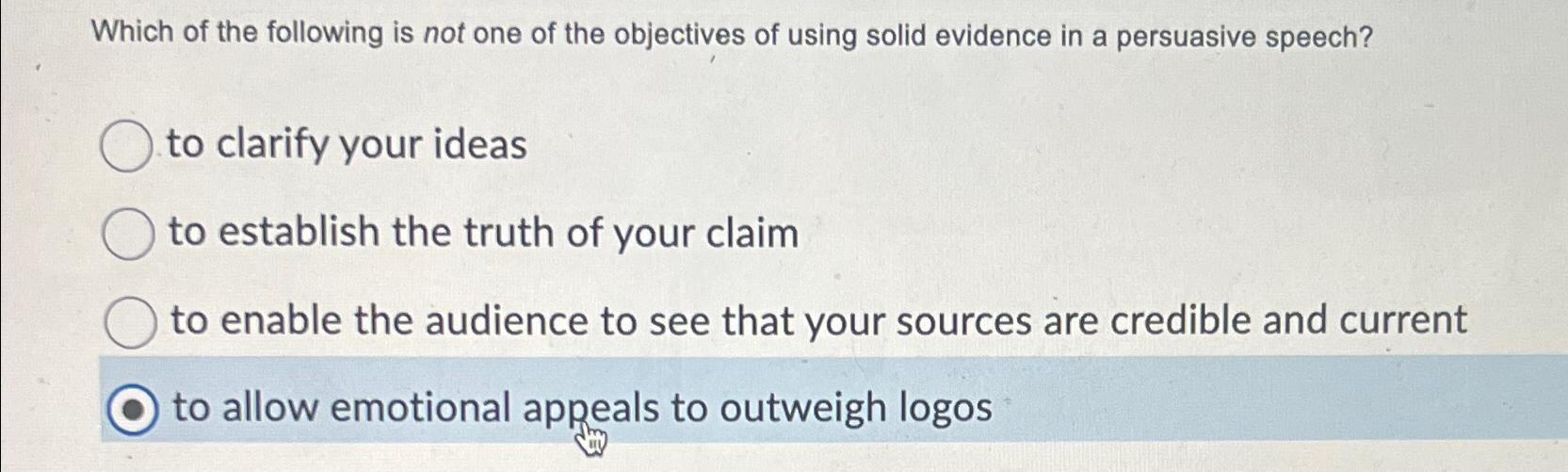 Solved Which of the following is not one of the objectives | Chegg.com