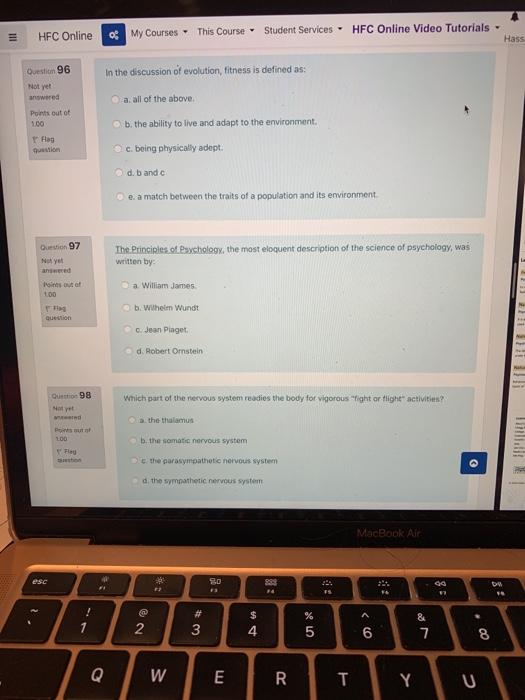 Solved HFC Online II of My Courses This Course - Student | Chegg.com