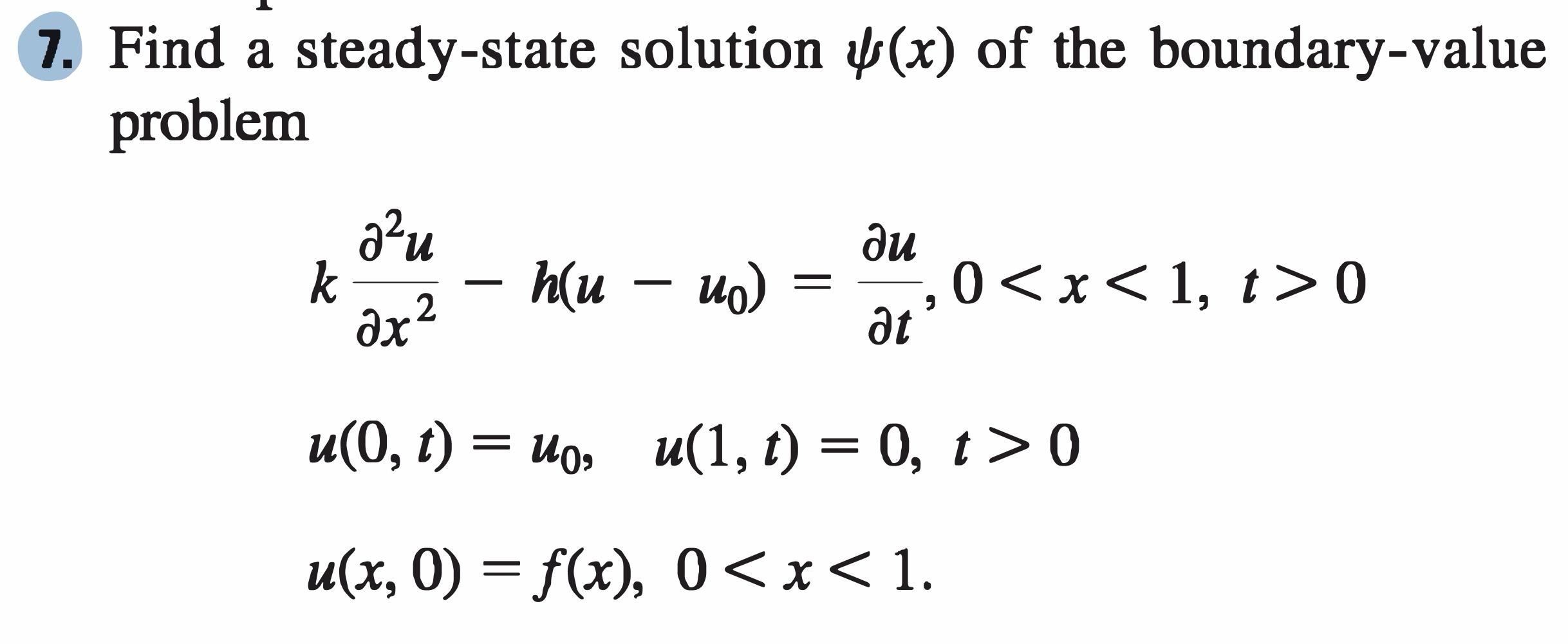 Solved Find a steady-state solution ψ(x) ﻿of the | Chegg.com