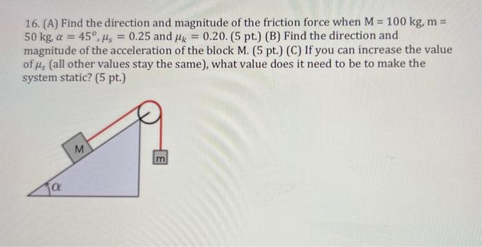 Solved 16. (A) Find the direction and magnitude of the | Chegg.com