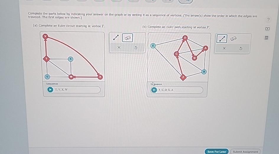 Solved Complete the parts below by indicating your answer on | Chegg.com