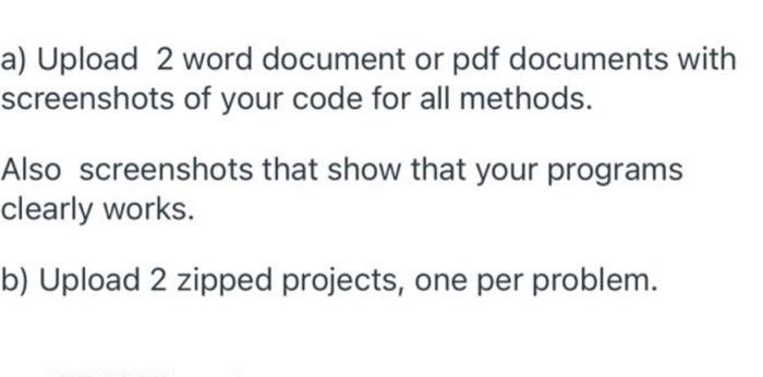 Solved a) Upload 2 word document or pdf documents with | Chegg.com
